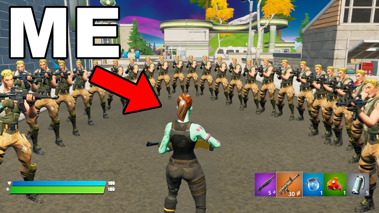 I Snuck 50 Bodyguards Into a Fortnite Tournament - YouTube