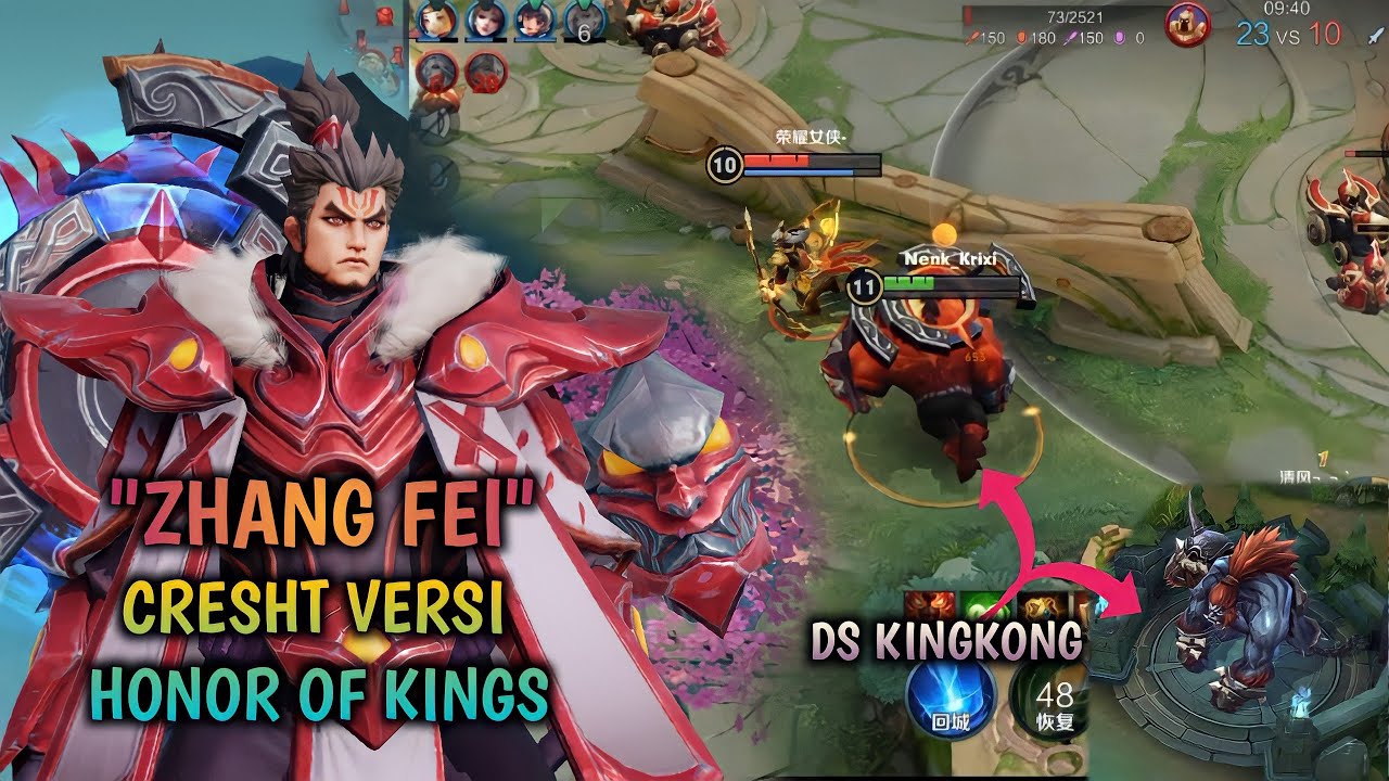 HONOR OF KINGS : ZHANG FEI HIGHLIGHT / MOONTAGE GAMEPLAY KING OF GLORY ...