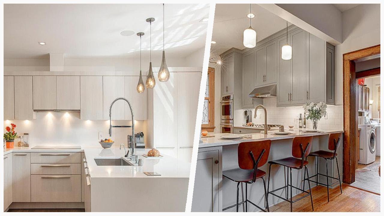 75 L-shaped Kitchen With A Peninsula Design Ideas You'll Love 🟡 - YouTube