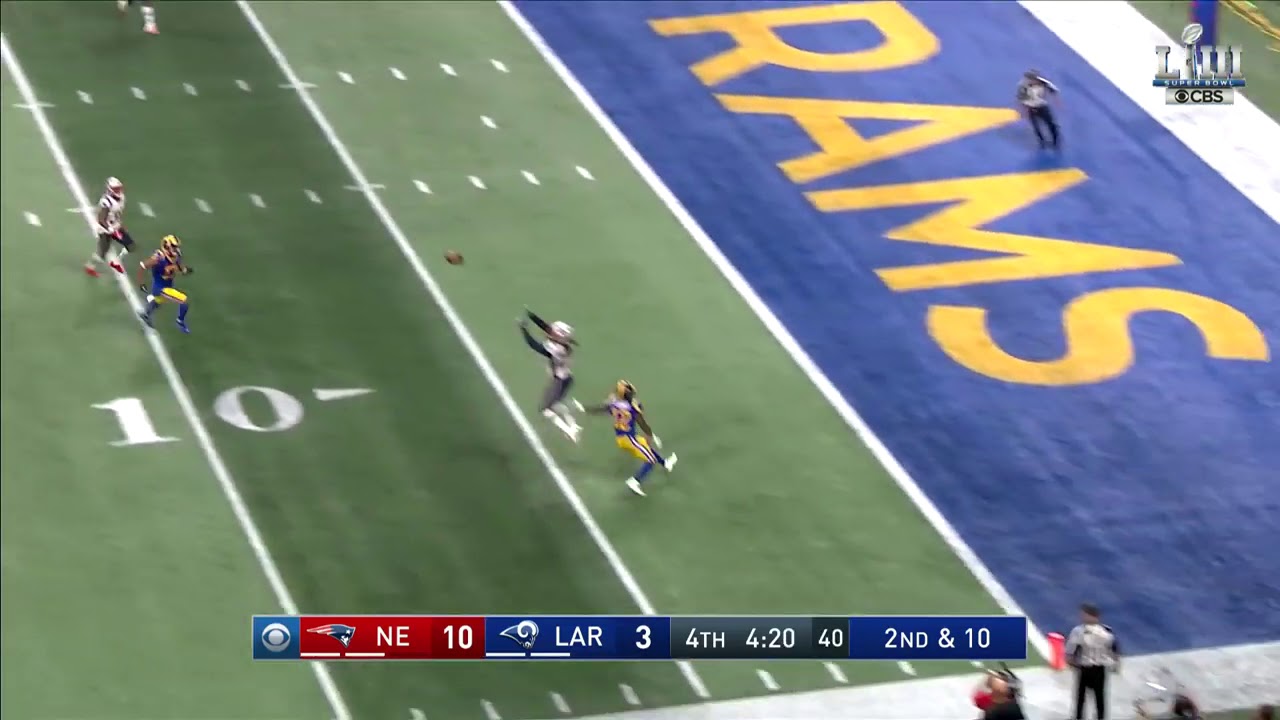 STPEHON GILMORE CLUTCH INTERCEPTION IN SUPERBOWL 53 - YouTube