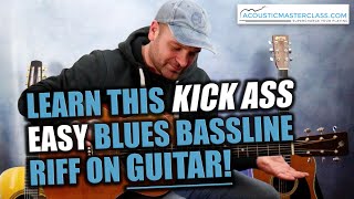 Awesome EASY BLUES Guitar Lesson! (Beginner Level)