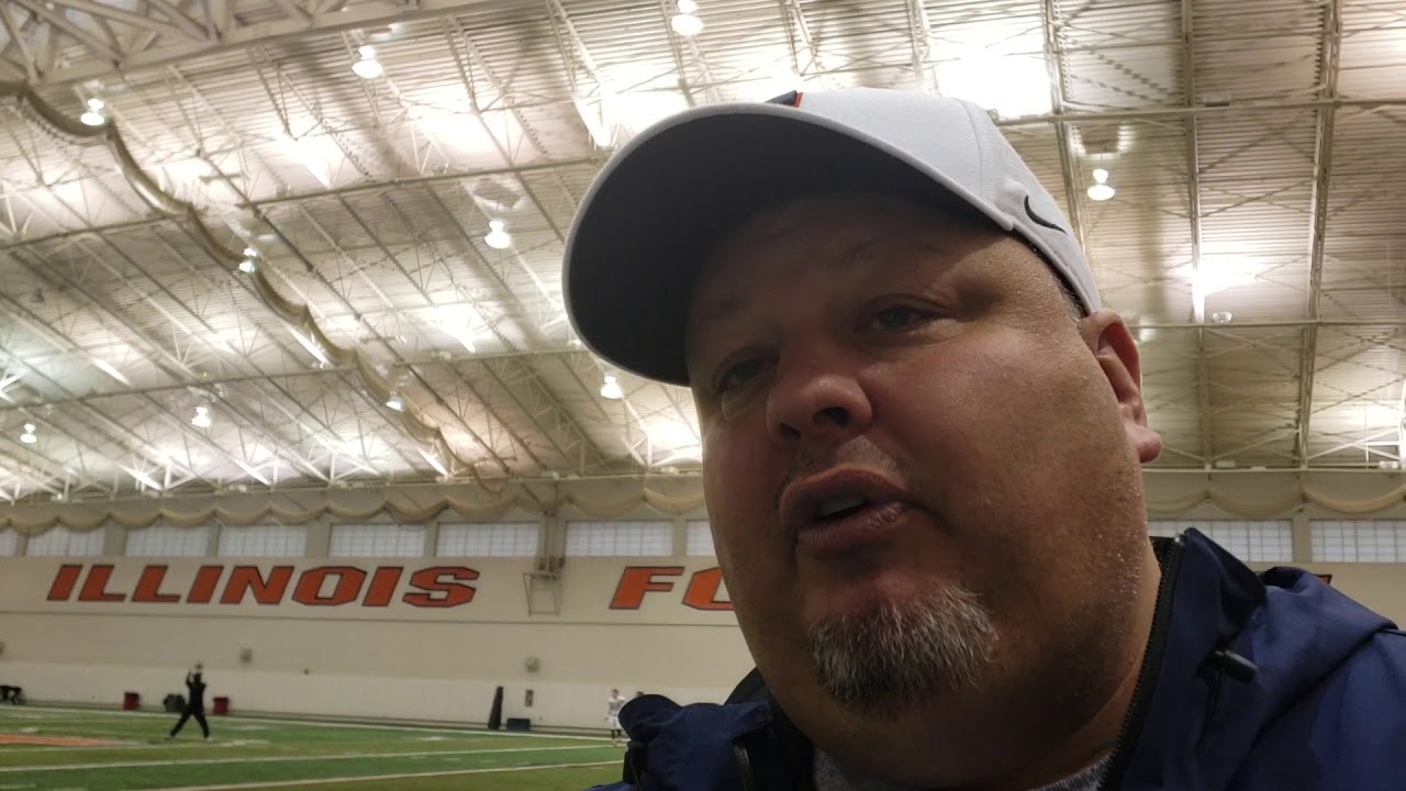 Illini OC Rod Smith - post practice 4/3/18 - YouTube