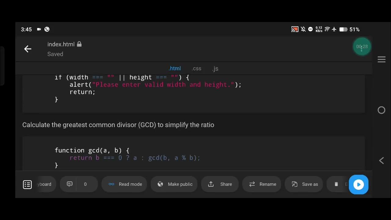 Aspect Ratio Calculator in HTML, CSS, and JavaScript | Calculate Image and Screen Ratios - YouTube