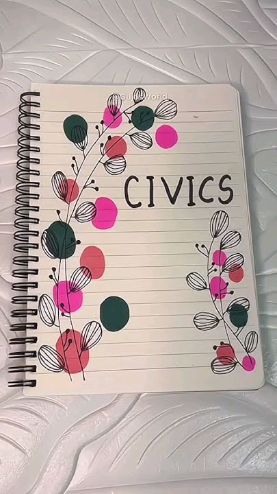 CIVICS 😍 Front page design for school projects and assignments #shorts ...