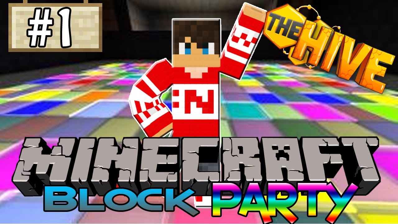 Minecraft: Mini-games in the Hive w/ Blocks- BlockParty #1 - YouTube