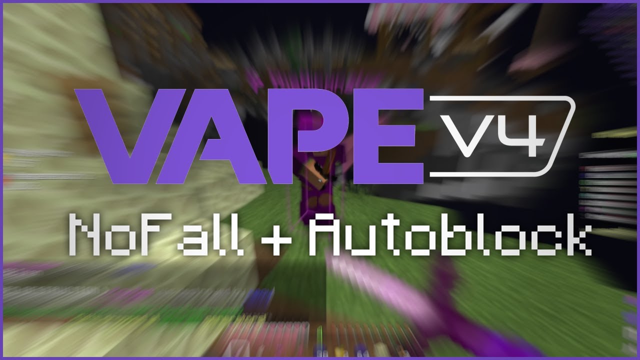 Vape V4 Hypixel [Autoblock, NoFall, Safewalk] (blatant cheating) - YouTube