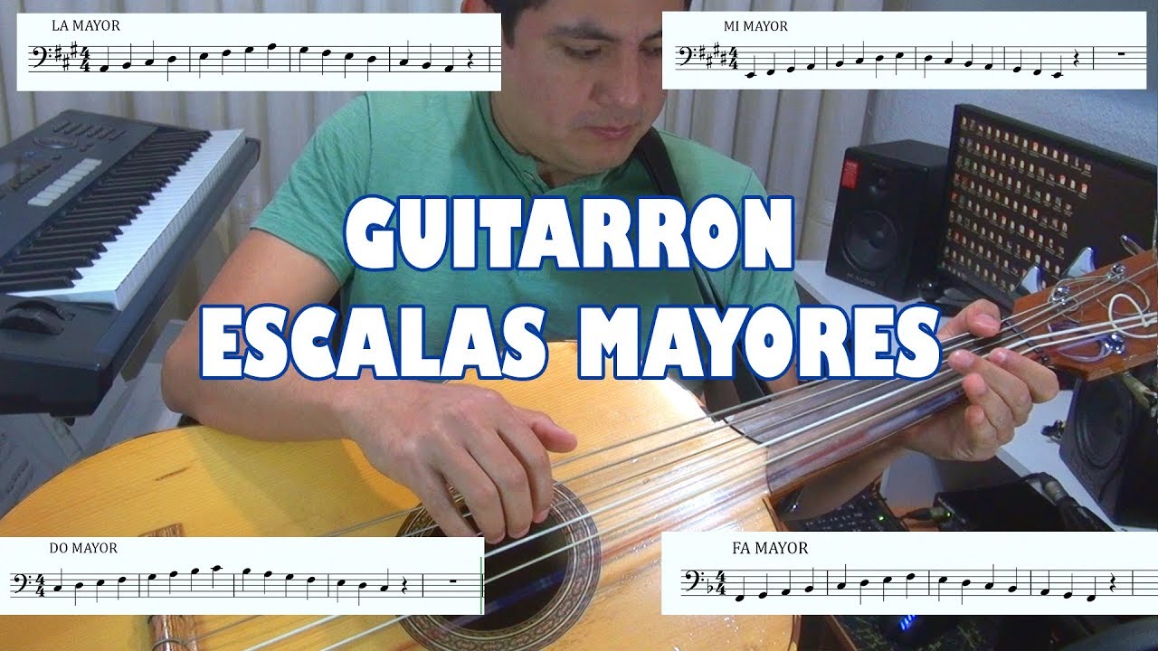 GUITARRON MEXICANO - 7 ESCALAS MAYORES - YouTube