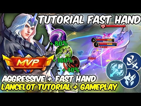 TUTORIAL LANCELOT FAST HAND + GAMEPLAY‼️ | LANCELOT BEST BUILD 2023 ...
