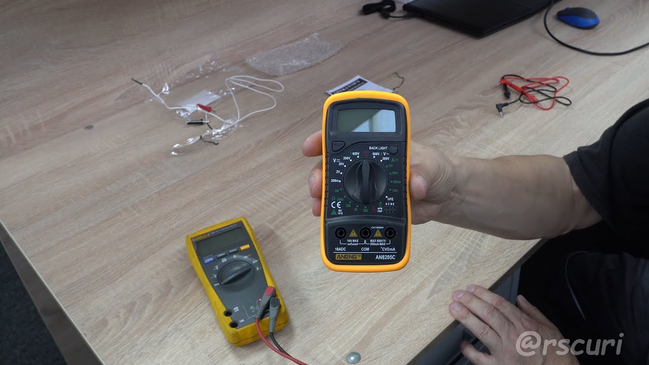 ANENG AN8205C Digital Multimeter _ test - AlịExpress - YouTube