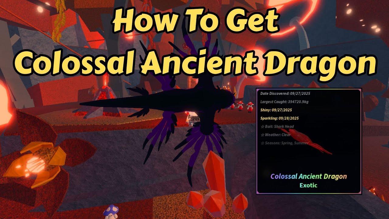 How To Get Colossal Ancient Dragon | Fisch | Roblox - YouTube
