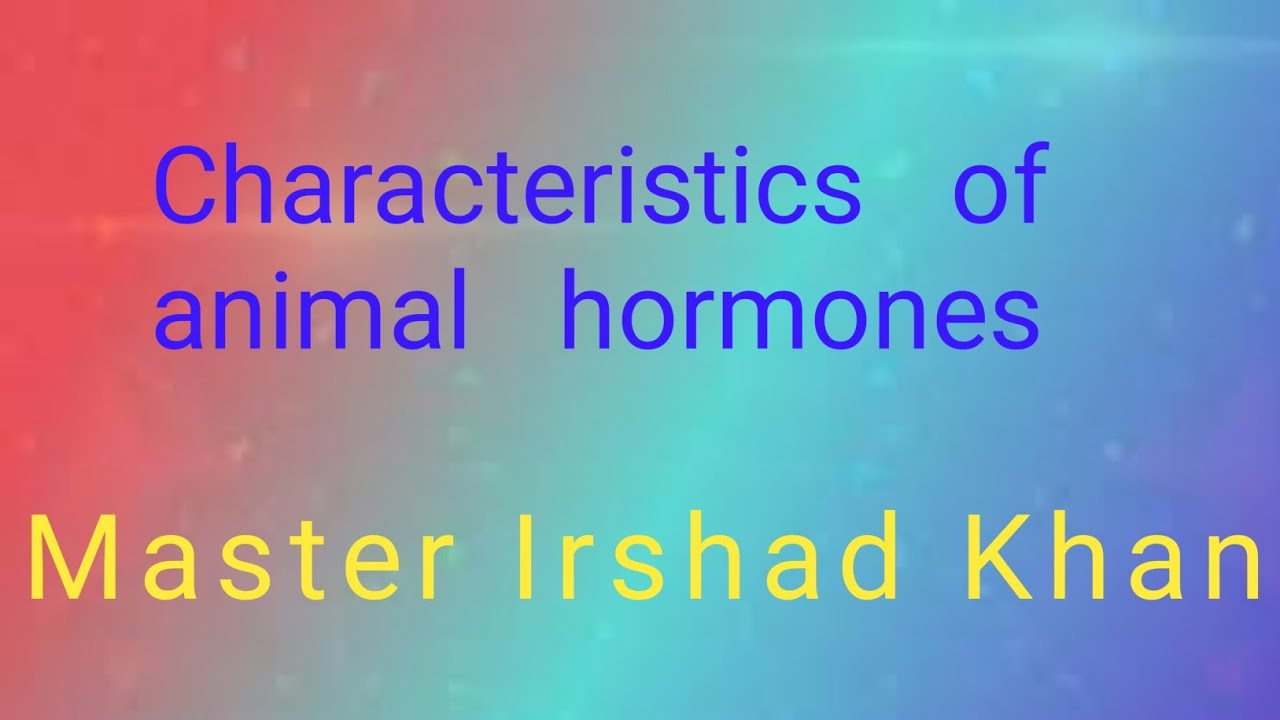 Characteristics of animal hormones - YouTube