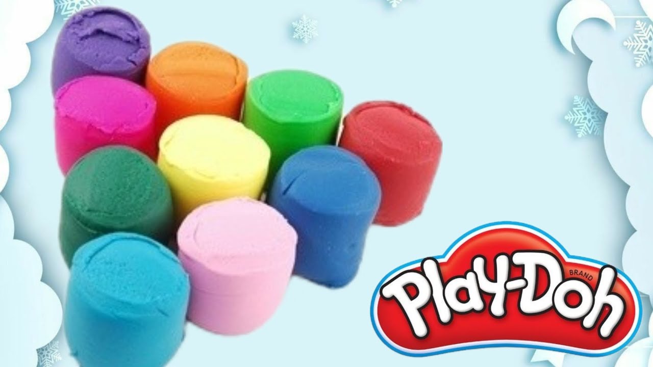 BaTuna. Play Doh art ️ Let's learn ten colors - YouTube