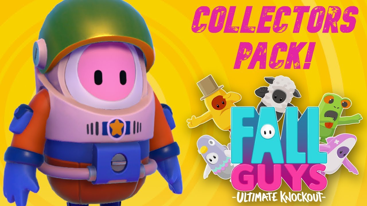 FALL GUYS ASTRONAUT SKIN GAMEPLAY! (COLLECTORS PACK SPACE SUIT SKIN ...
