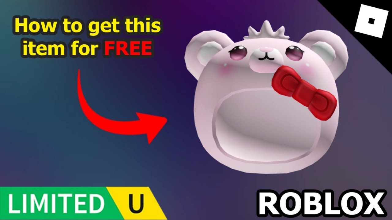 FREE UGC LIMITED - HOW TO GET UGC cute pink bear hat - YouTube