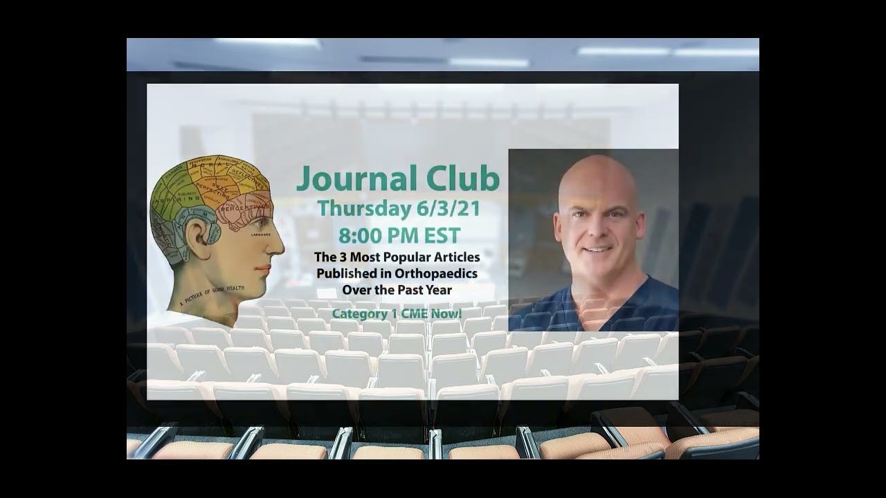 Journal Club: Andrew Wickline, MD: TJA in 10 Opioid Pills or Less - YouTube