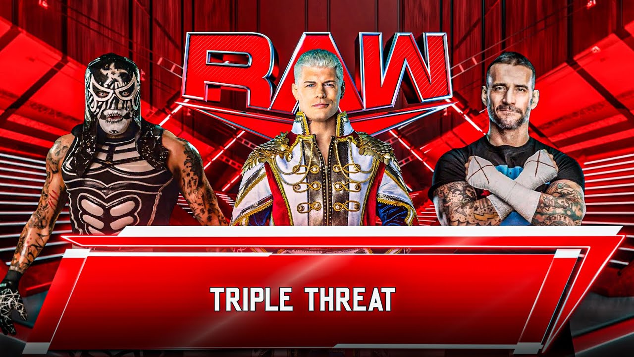 Cody Rhodes Vs CM Punk Vs Penta - Triple Threat Match At Raw On Netflix ...