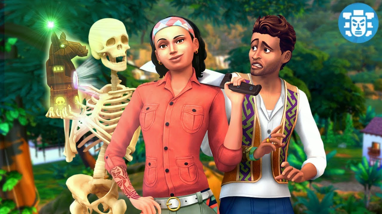 EXPLORING ALL THE ITEMS! // The Sims 4: Jungle Adventure // CAS + BUILD ...