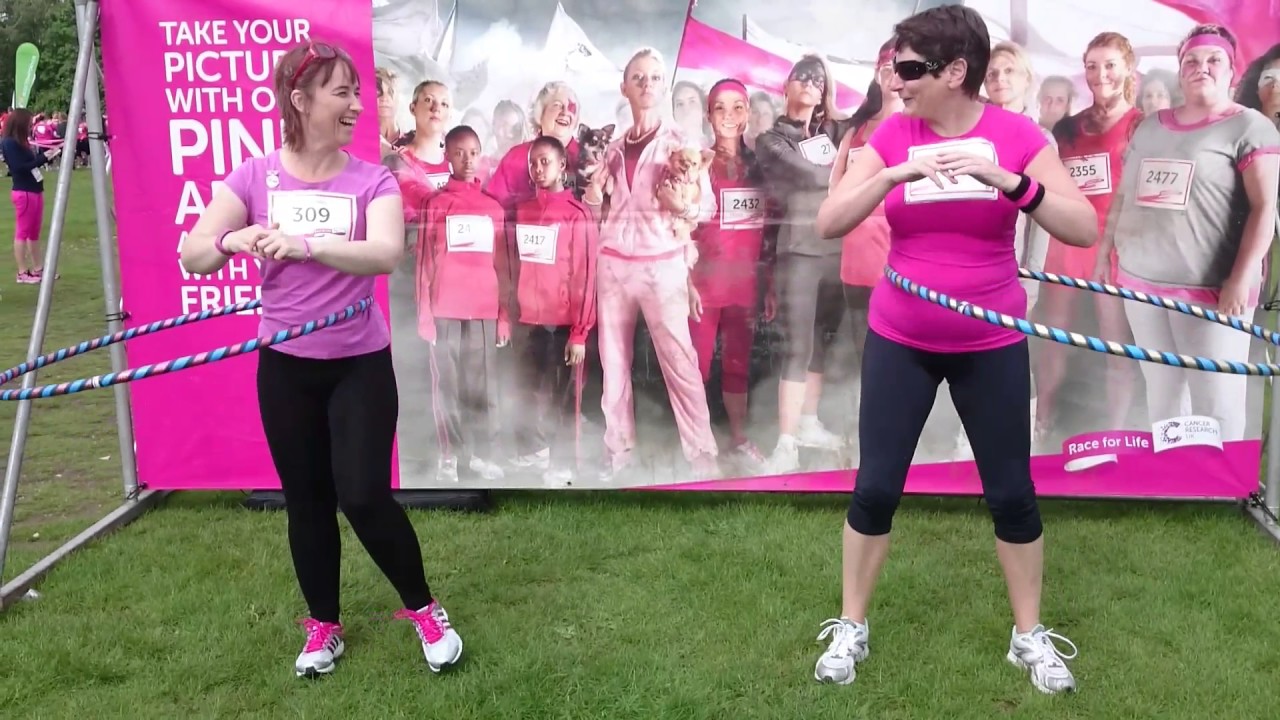 Race for life hula hooping 5k - YouTube