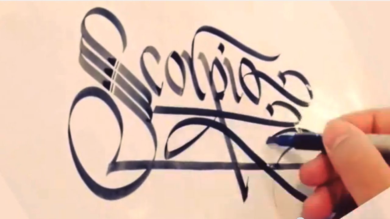 Calligraphy - Scorpio - YouTube