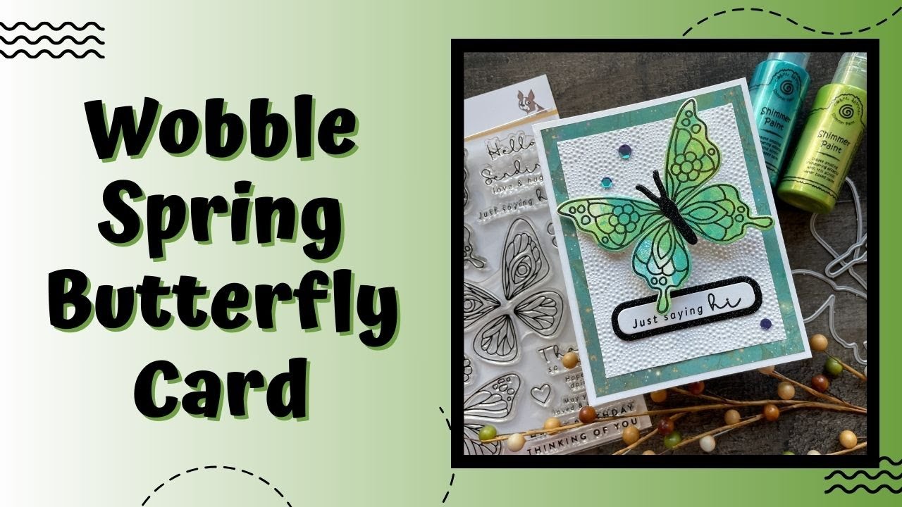 Wobble Spring Butterfly Card Project - YouTube