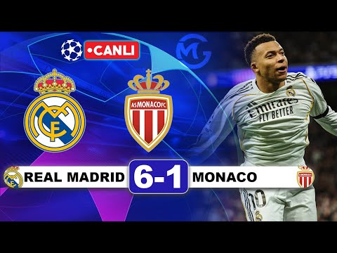 Real Madrid 6-1 Monaco  / Şampiyonlar Ligi Canlı Yayın