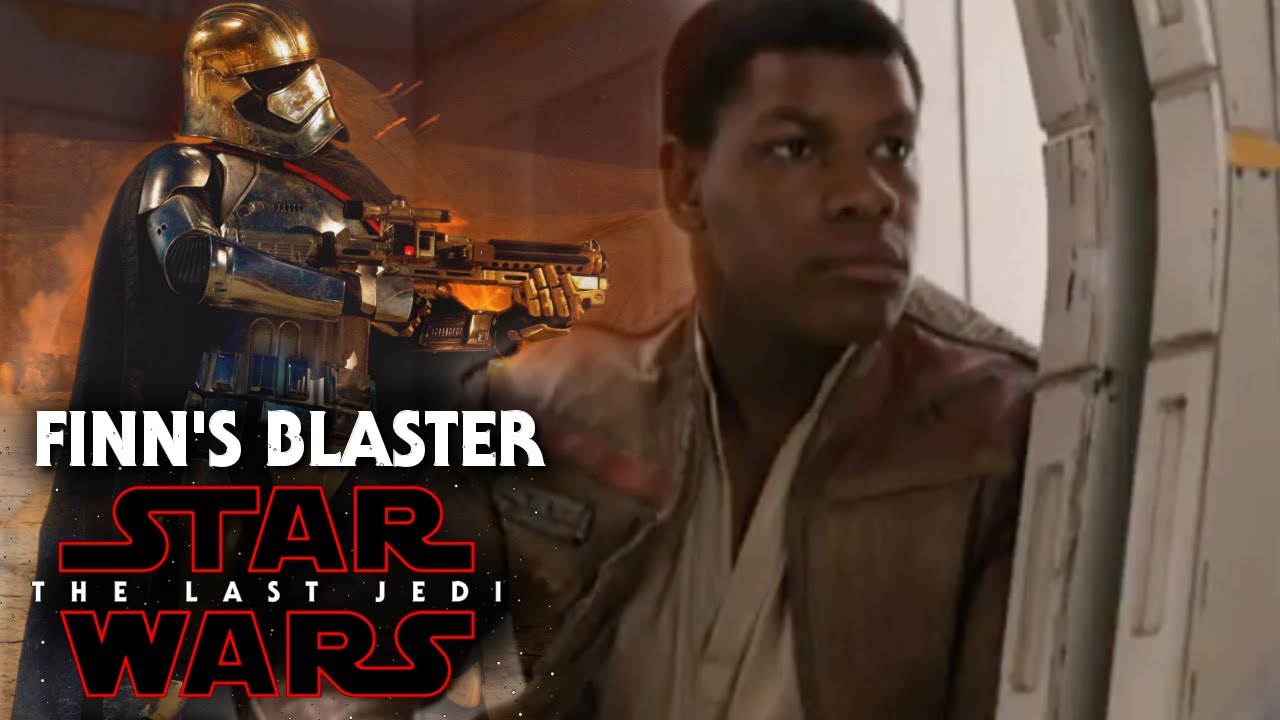 Star Wars The Last Jedi Finn's New Blaster Revealed! & Captain Phasma ...