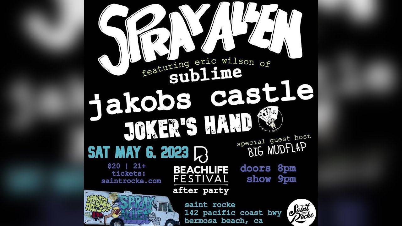 SPRAY ALLEN DIRT BEACHLIFE AFTERPARTY SAINT ROCKE HERMOSA BEACH CA MAY ...