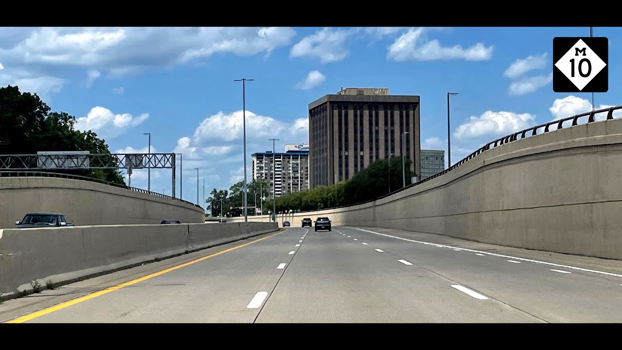 Detroit Freeways - Lodge Freeway, M-10 Northbound - 2024/60 - YouTube