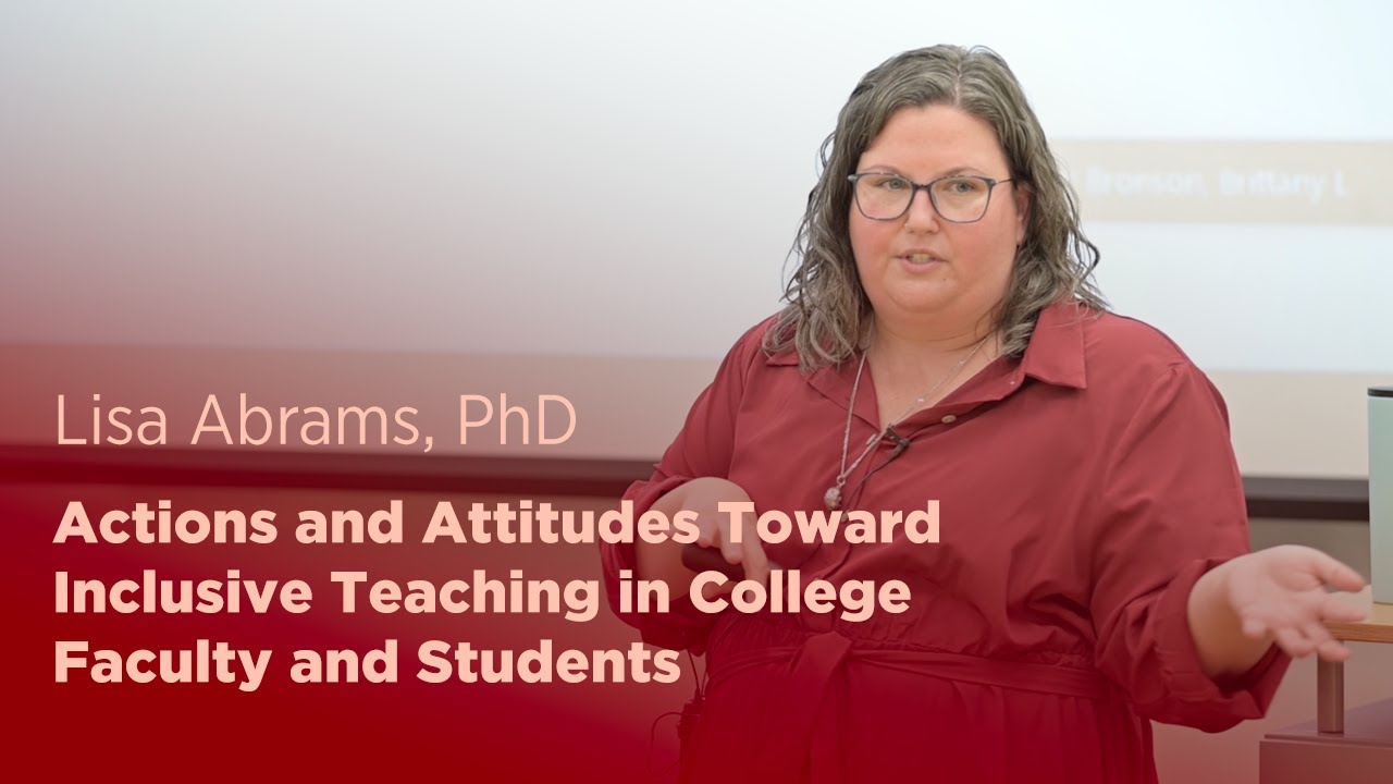 Actions and Attitudes Toward Inclusive Teaching in College Faculty and ...