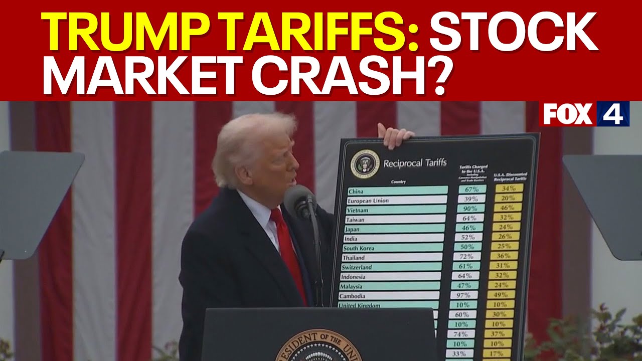 Trump tariffs: Global stock markets crashed overnight - YouTube