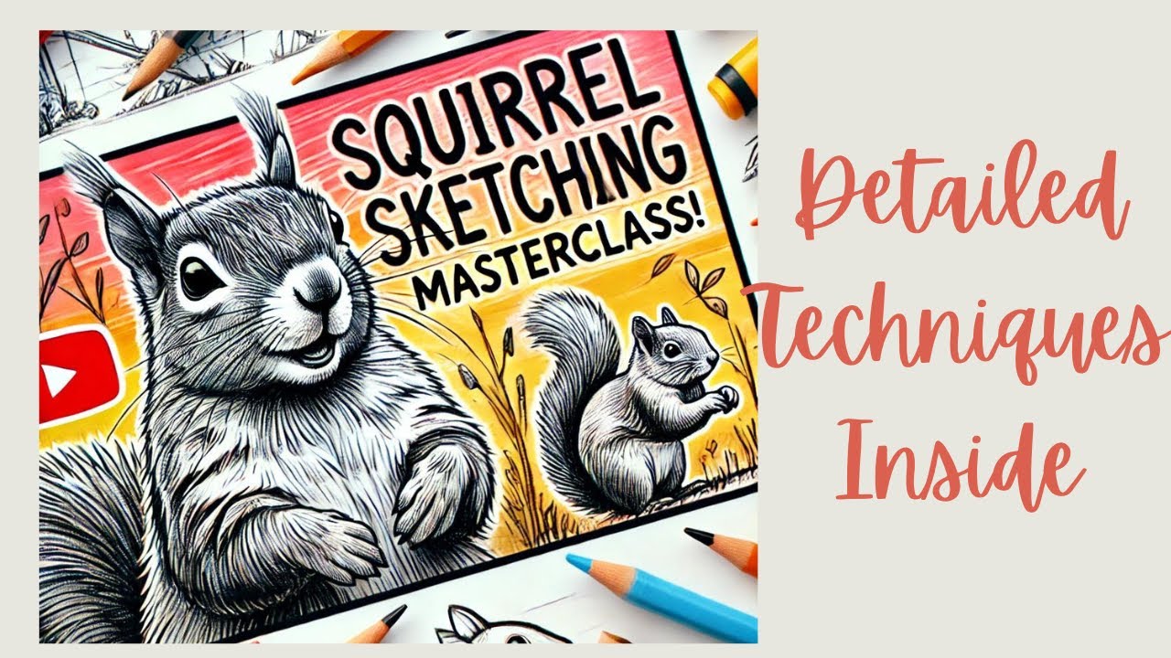 Art of Squirrel Sketching | Step-by-Step - YouTube