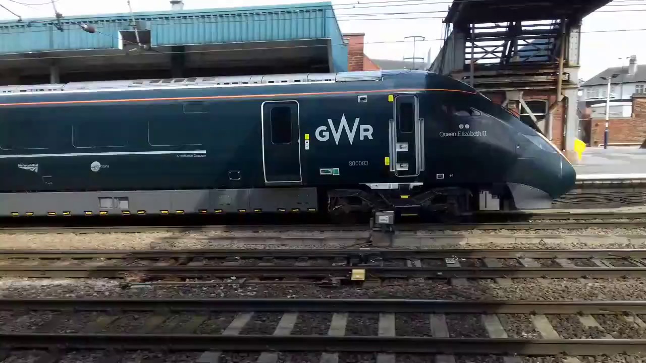 GWR IEP 800003 "Queen Elizabeth II" passes Doncaster - YouTube