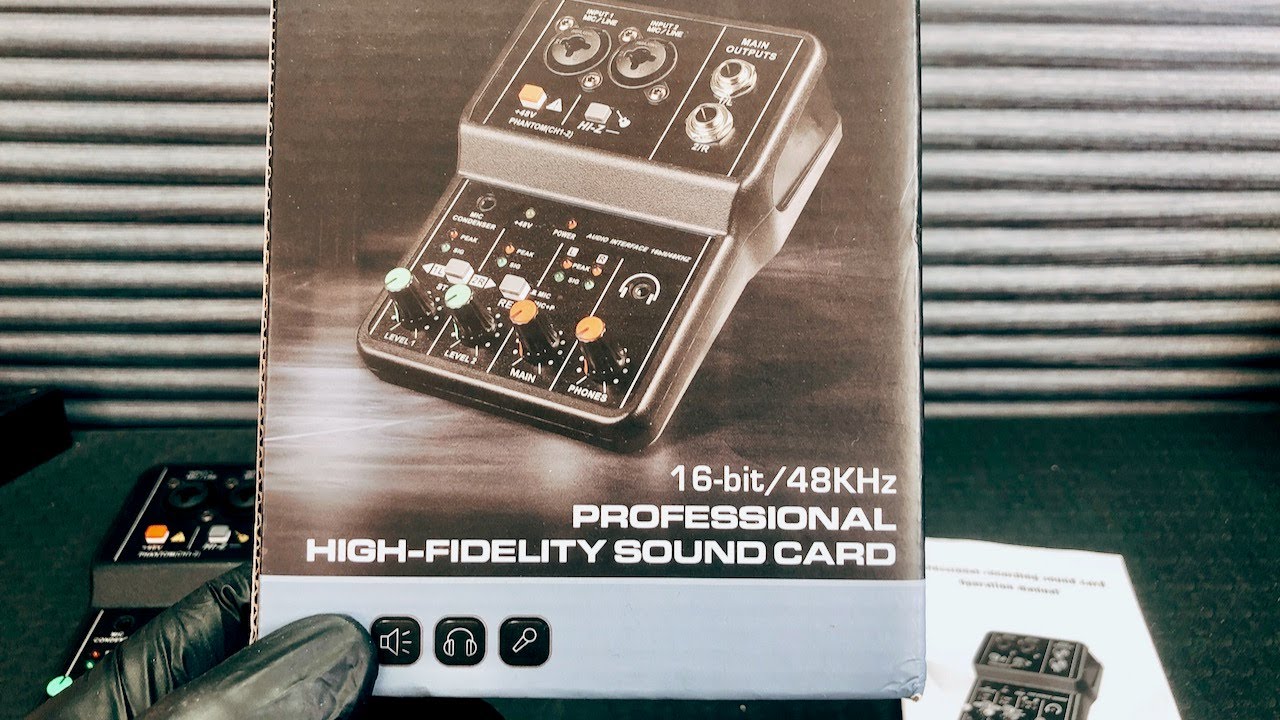 ANKROYU 2 Channel 16 bit:48KHz Professional High Fidelity Sound Card ...