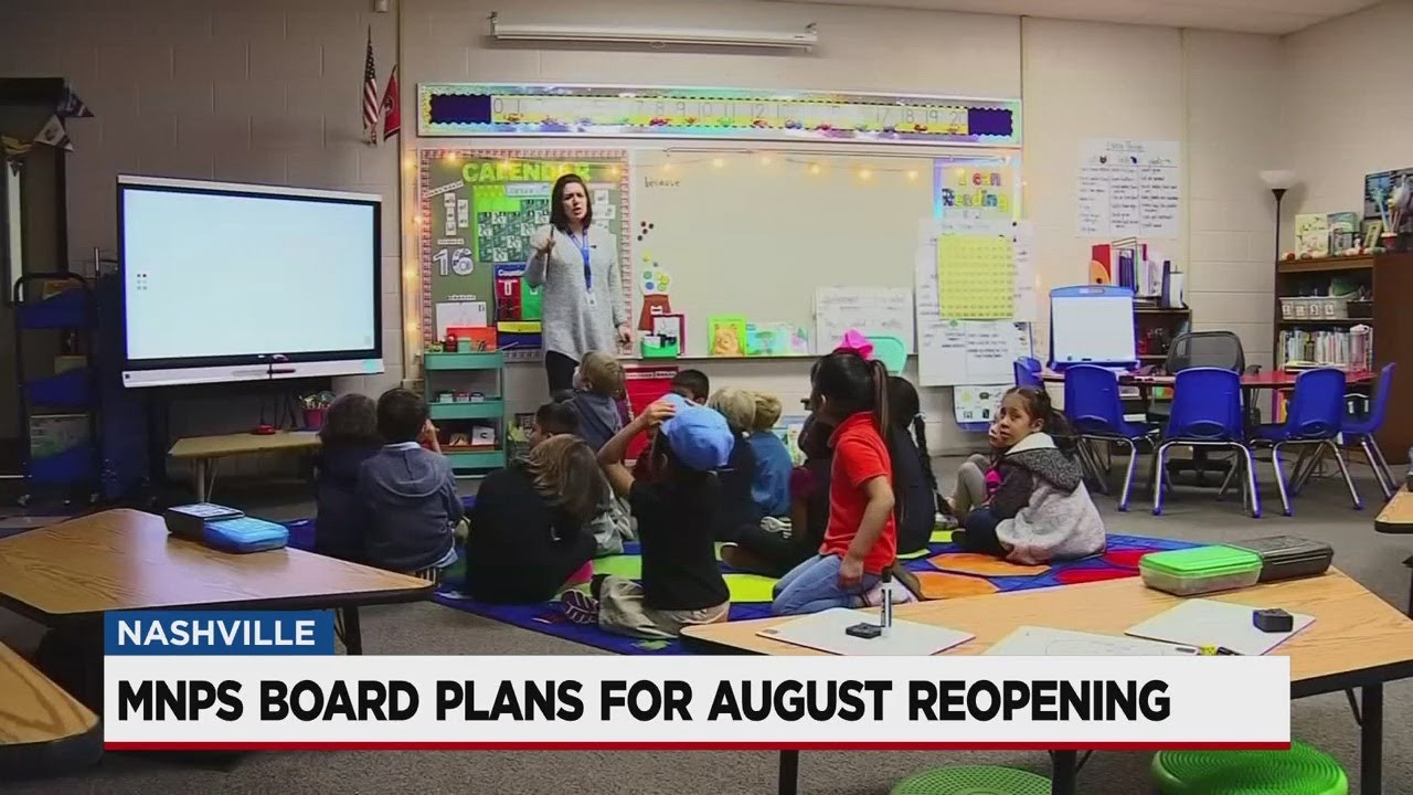 MNPS Board Plans For August Reopening - YouTube