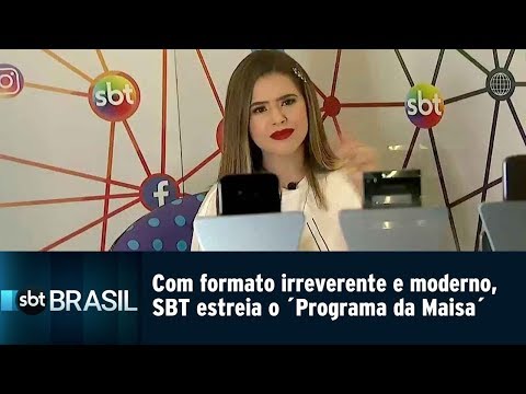 Com formato irreverente e moderno, SBT estreia o 'Programa da Maisa' | SBT Brasil (11/03/19)