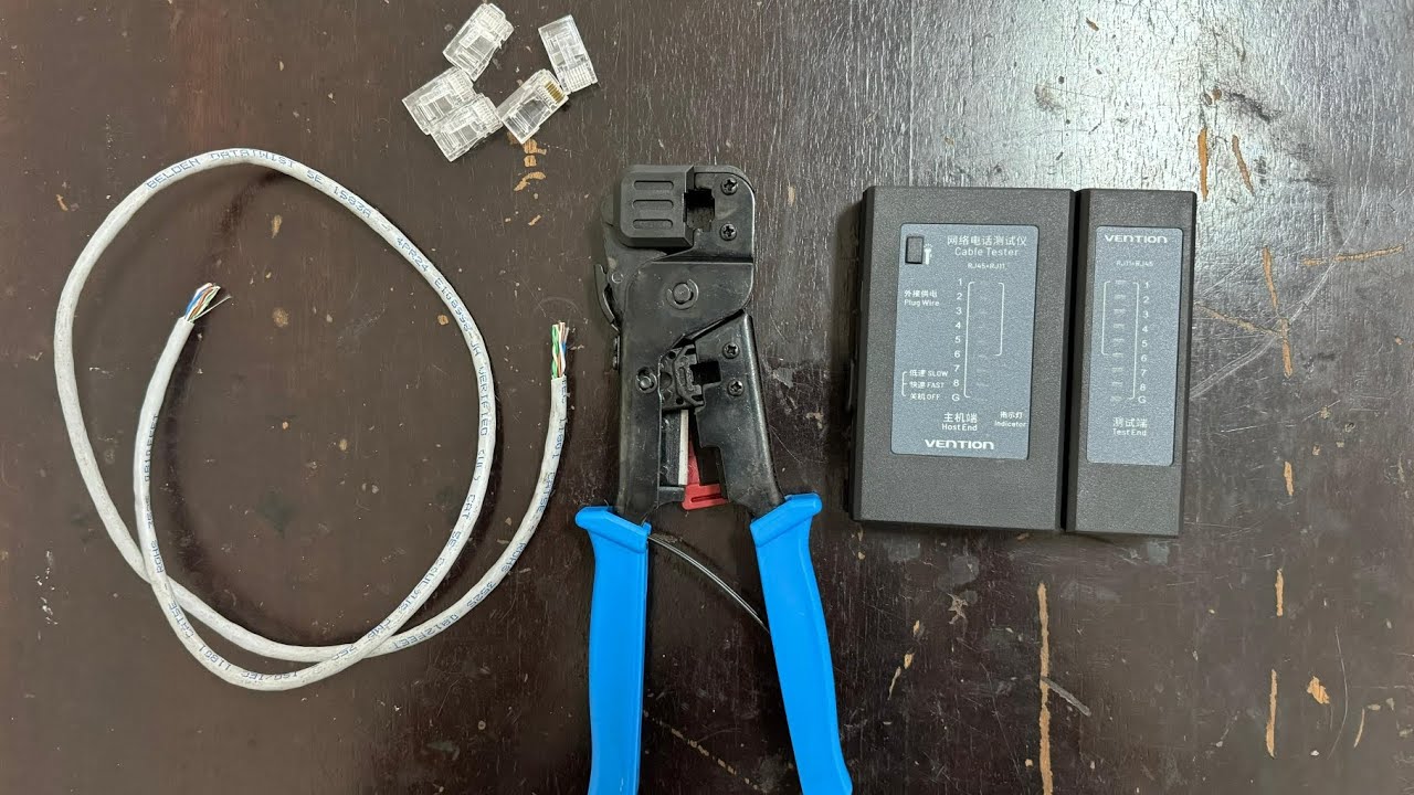 TUTORIAL MEMBUAT KABEL LAN STRAIGHT DAN CROSS - YouTube