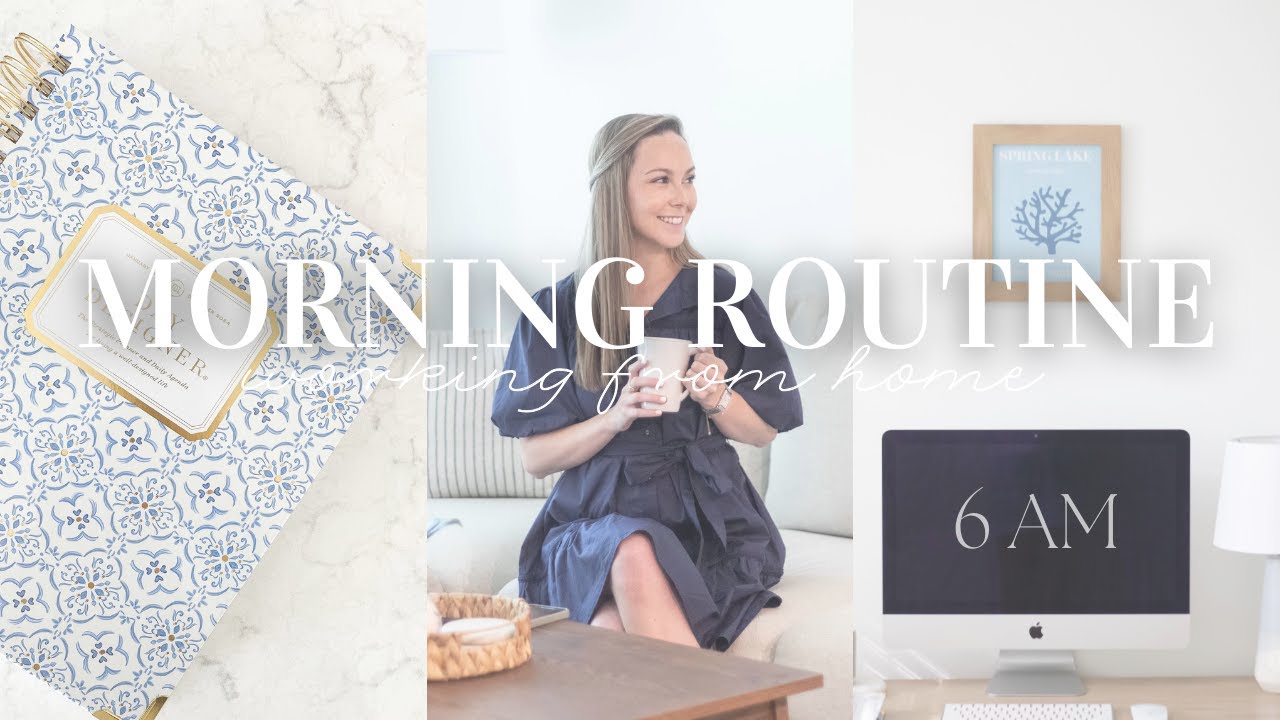 6AM MORNING ROUTINE | working from home in healthcare, peaceful habits ...