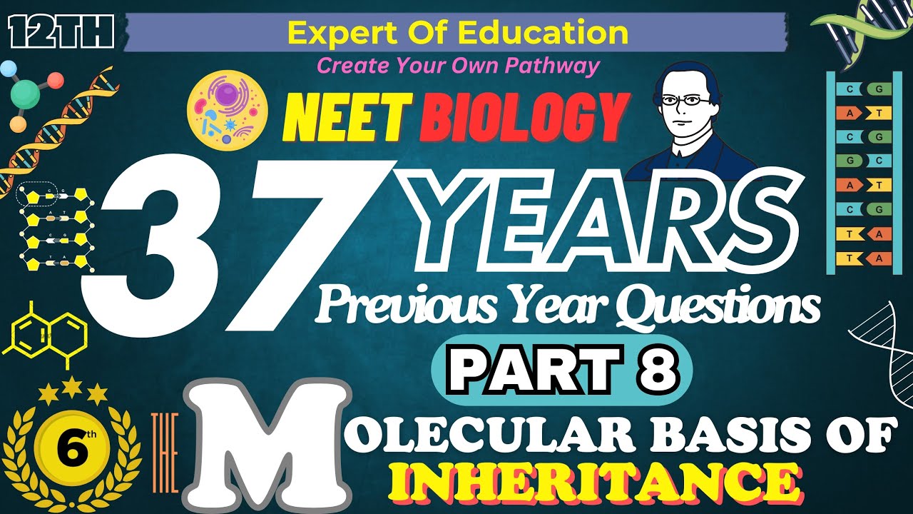Molecular Basis of Inheritance Class 12 | NEET 37 Years PYQs Solved ...
