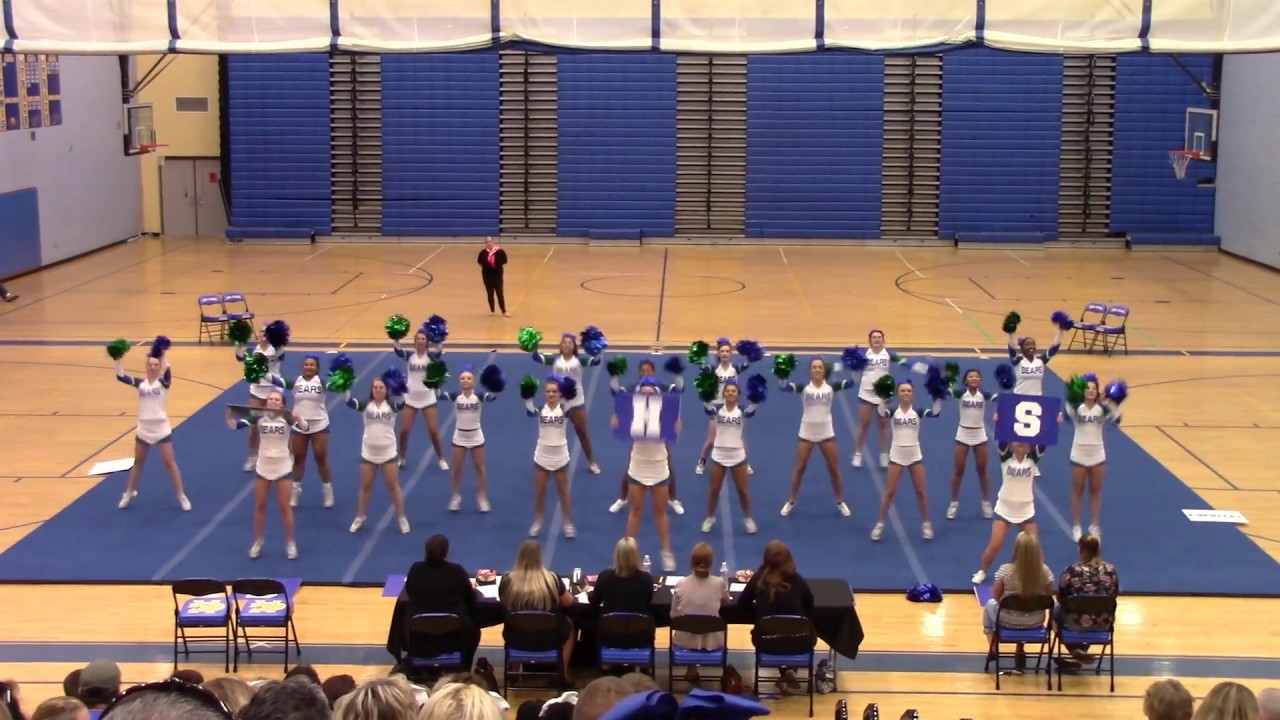 Riverbend High School Take 1 at The Battle at The Den Cheer 2018 - YouTube