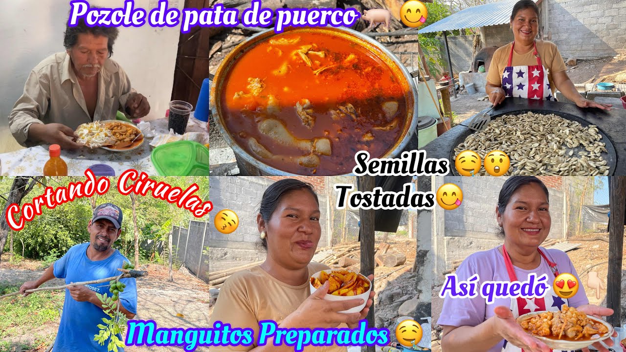 Disfrutando en familia ️+ Receta pozole🐷+ hize chile de ciruela😋+ tostè ...
