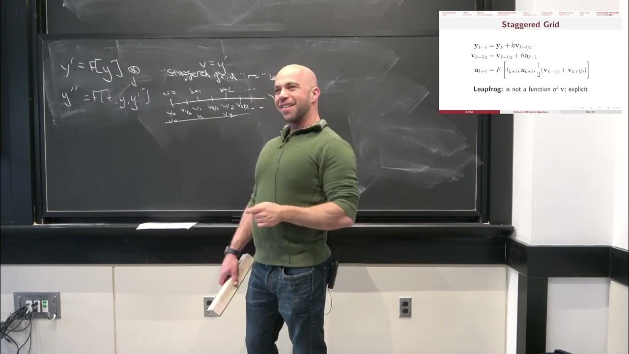 Applied Numerical Algorithms, fall 2023 (lecture 25): Leapfrog, adjoint method, neural ODE - YouTube