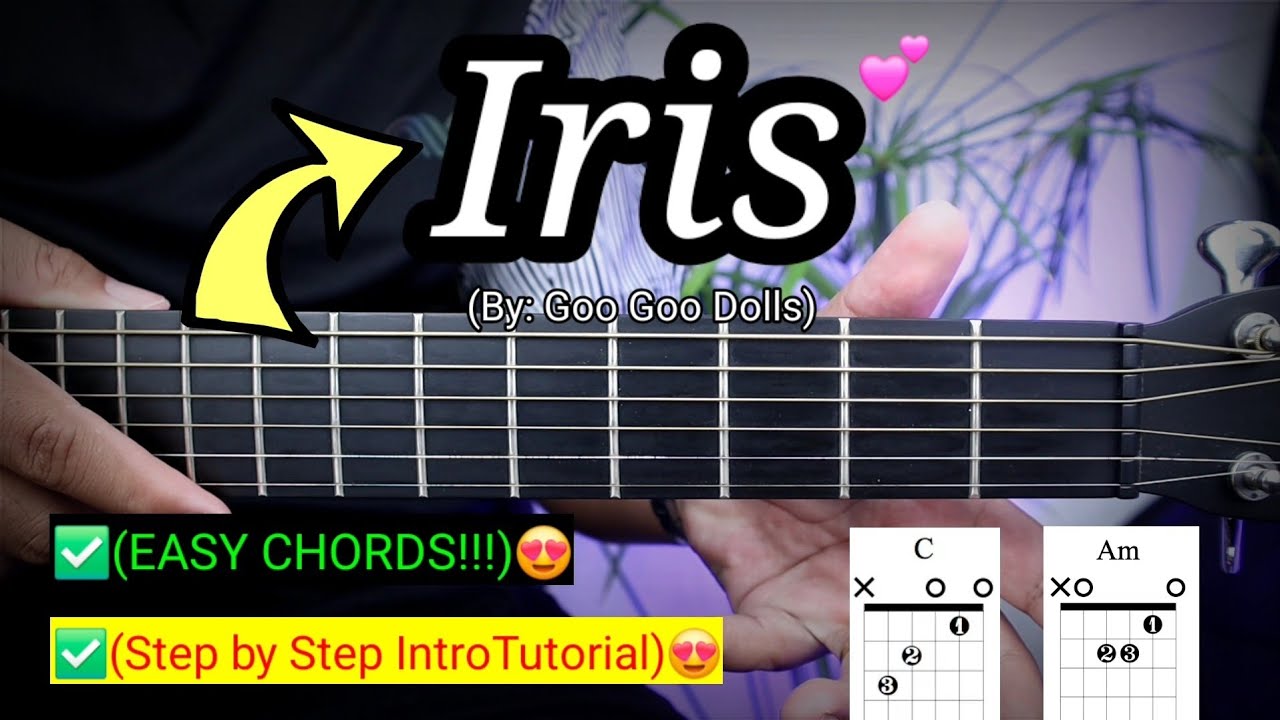 How to Play INTRO of "Iris" by Goo Goo Dolls | Easy Guitar Tutorial and ...