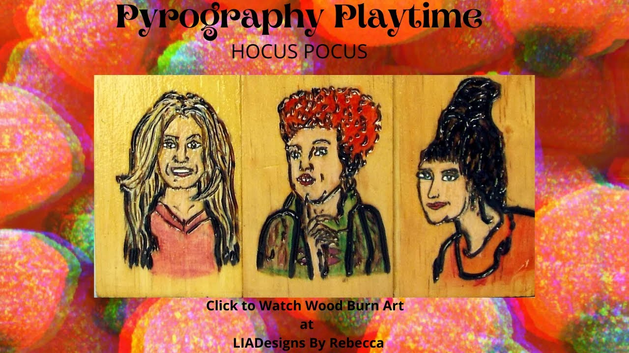 Hocus Pocus | The Sanderson Sisters | Wood Burn Fan Art Drawing ...