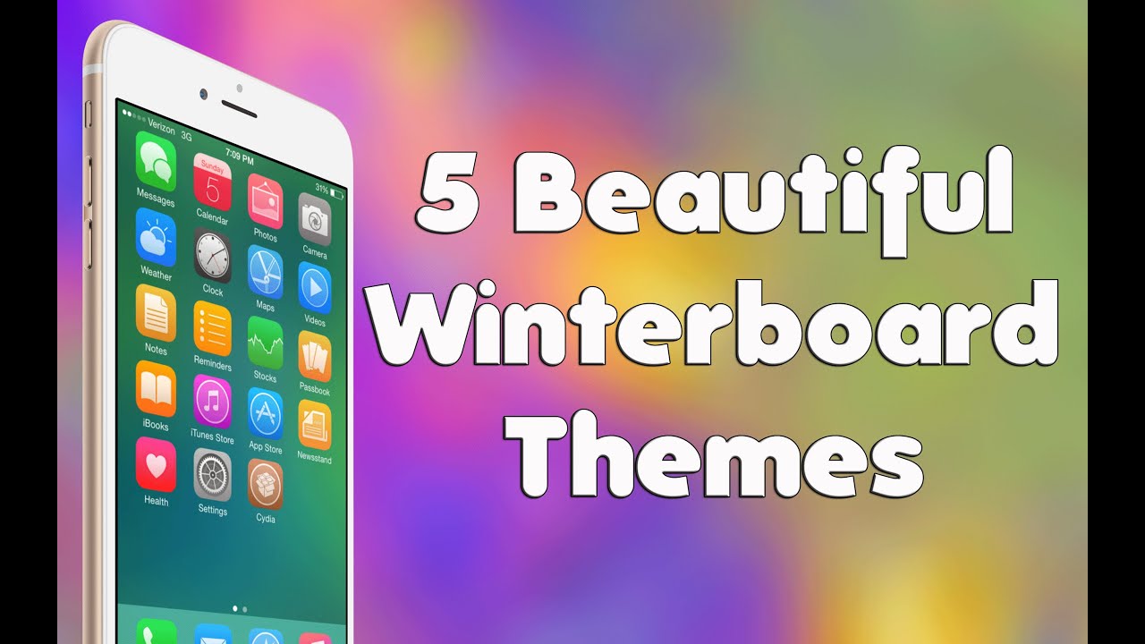 5 Beautiful Winterboard Themes for iOS 8 - YouTube