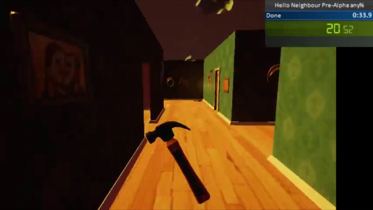 Hello Neighbor Pre-Alpha speedrun in 33 seconds (Former WR) - YouTube