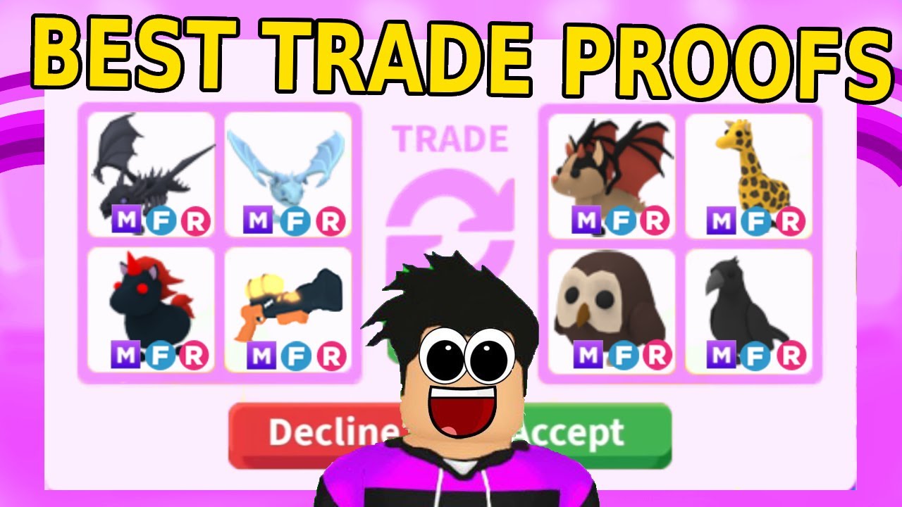 My 20 Recent Best Trades in Adopt Me! (Trade Proofs) - YouTube