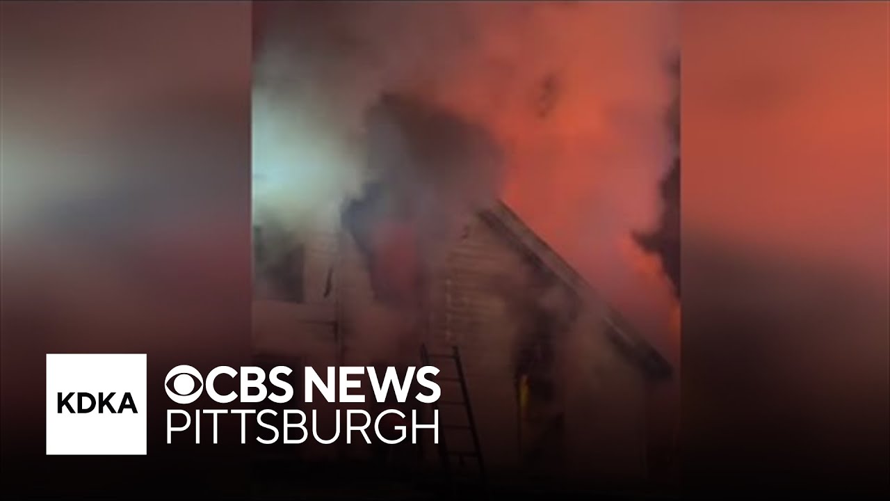 Crews called to massive house fire in Kittanning - YouTube