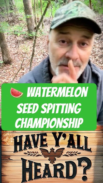 Annual Watermelon Seed Spitting Championship #shorts - YouTube