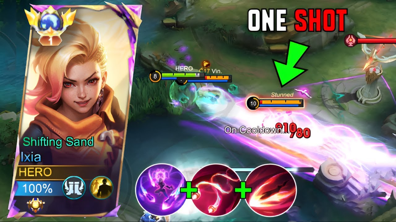 IXIA ONE SHOT COMBO TRICKS (1 hit delete) | ixia best build 2024 - MLBB ...