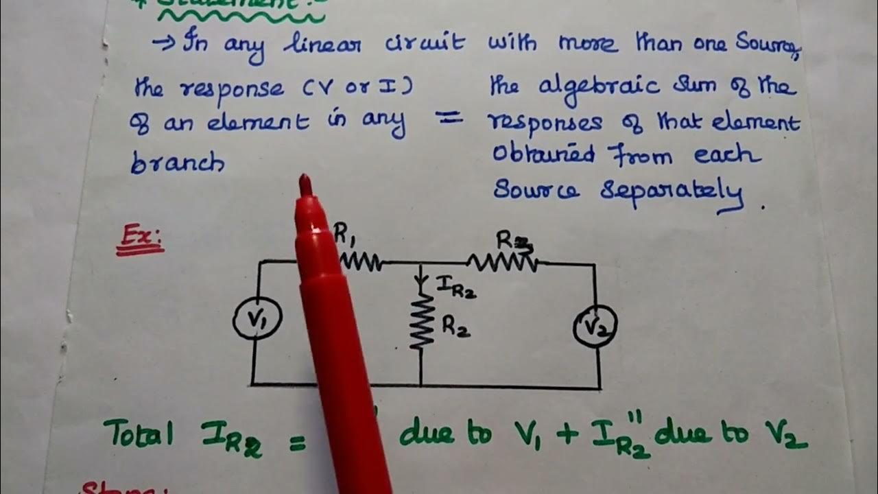 Superposition Theorem - Circuit Analysis - Circuit Theory - YouTube